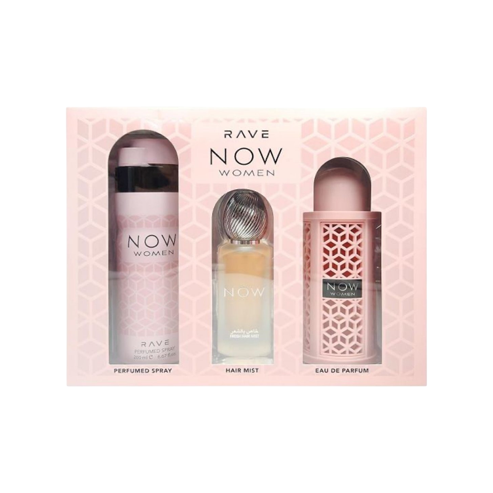 LATTAFA SET 3 PCS GIFT SET RAVE NOW PINK WOMEN 3.4 OZ EDP SP - Dubai ...